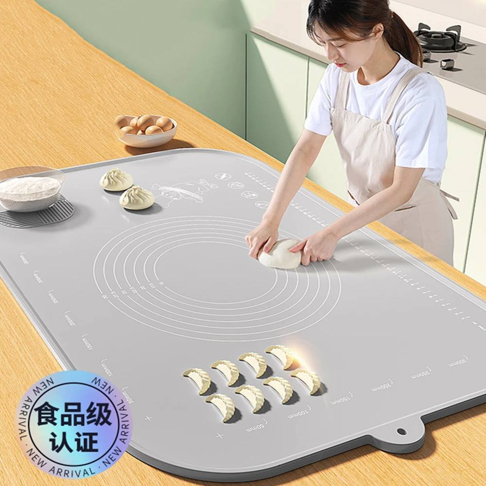 Thickened 6mm Silicone Baking Mat Rolling Kneading Pad Pastry Tools ...