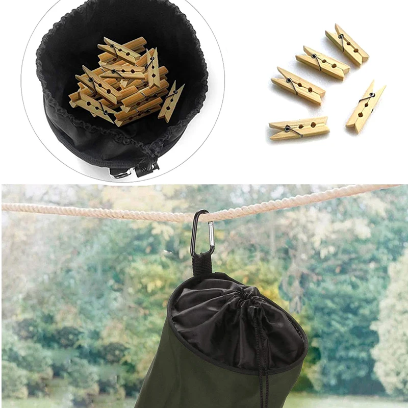 1Pc-Black-Oxford-Storage-Bucket-Travel-Outdoor-Oxford-Drawstring-Bag ...