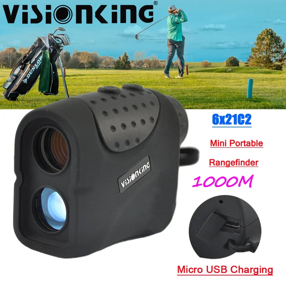 Visionking USB Rechargeable 6x21 Hunting Laser Rangefinder 1000M FMC ...