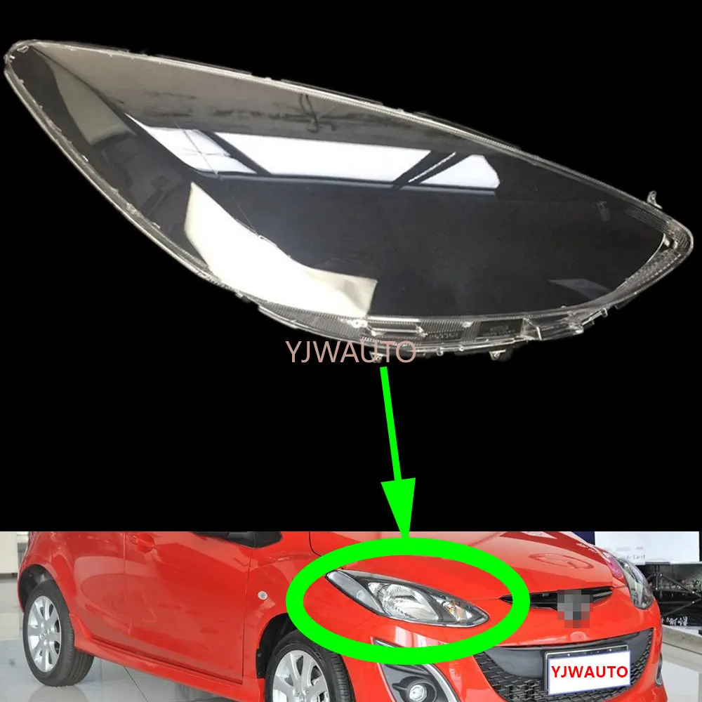 Headlamp-Lens-For-Mazda-2-2011-2014-Headlight-Cover-Car-Light-Glass ...
