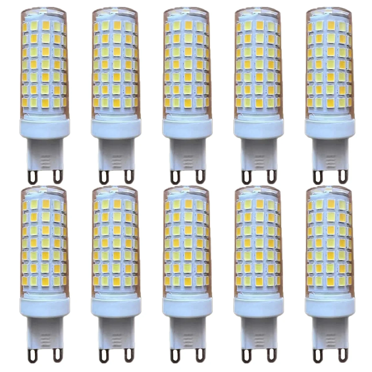 1-10x lâmpada 18w 7w 9 12 15 g9 led milho smd 2835 ac 220v 110v ...