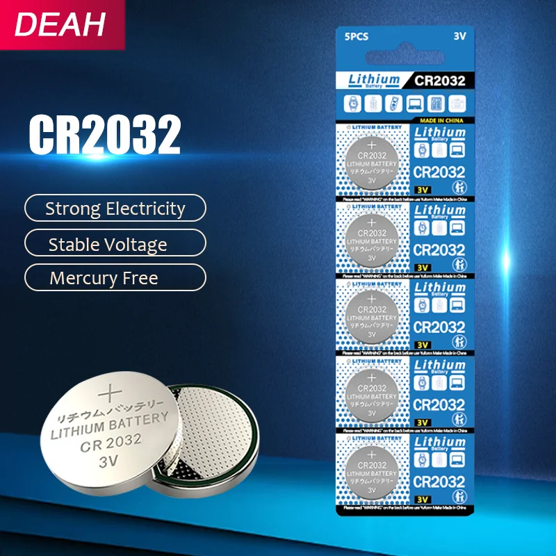 5-20PCS CR2032 Button Coin Cell CR 2032 DL2032 ECR2032 BR2032 3V ...