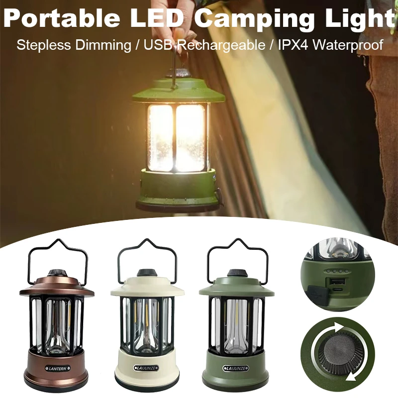 LED-Portable-Lanterns-USB-Camping-Light-Rechargable-LED-Tent-Lamp ...