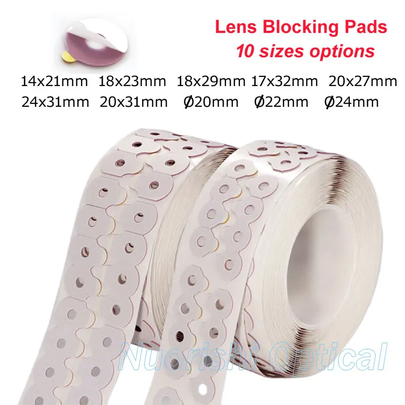 Q028-1000pcs-Optical-Lens-Blocking-Pads-10-Sizes-Grinding-Adhesive ...