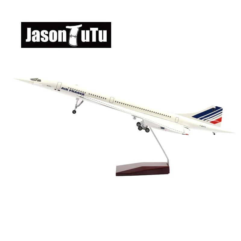 JASON-TUTU-50cm-Air-France-Concorde-Aircraft-Model-Resin-Diecast-With ...