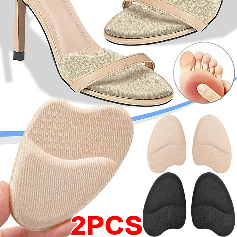 Women Forefoot Pad Relief Forefoot Insert Half Size Insoles Non-slip ...