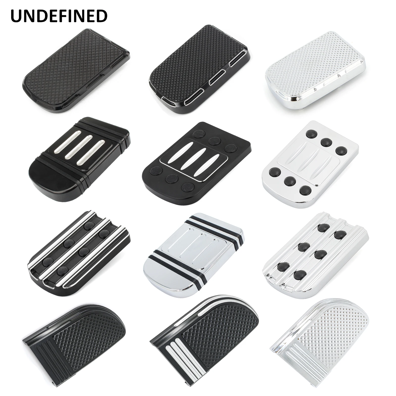 Motorcycle-Large-Foot-Pegs-Footrest-Brake-Pedal-Pad-Cover-For-Harley ...
