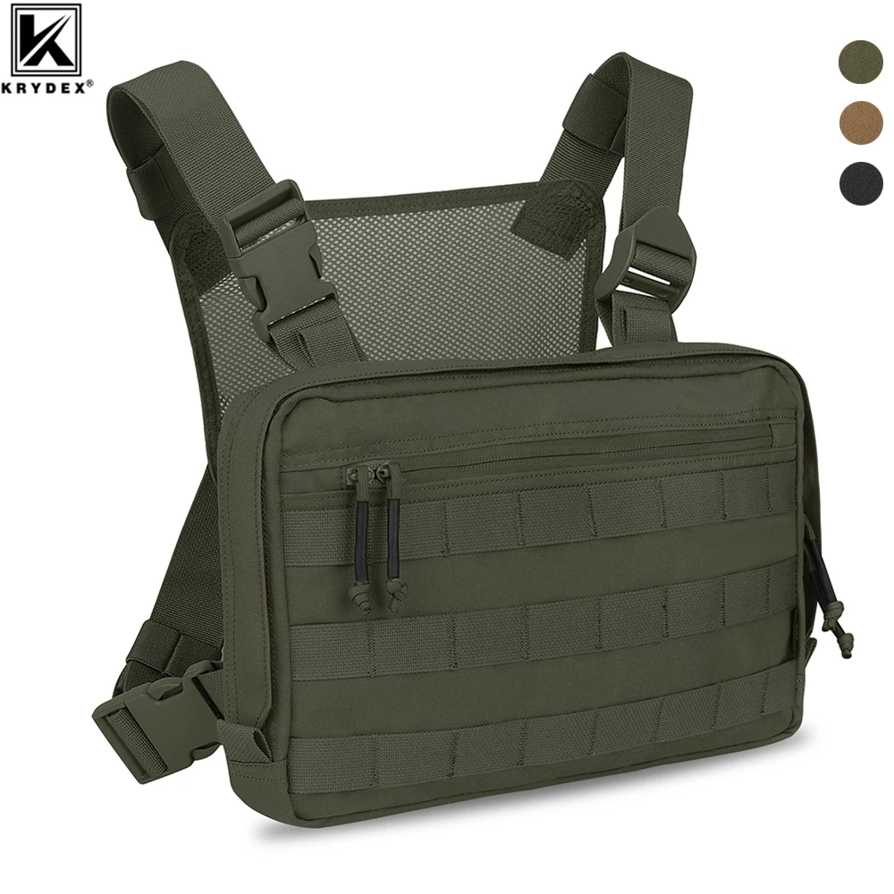 KRYDEX-Tatcical-Chest-Rig-Pouch-Chest-Recon-MOLLE-Shoulder-Bag-Multi ...