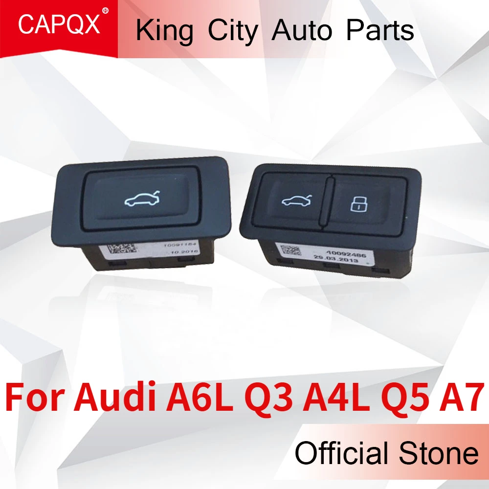 CAPQX 아우디 A6L Q3 A4L Q5 A7 자동 전기 후면 트렁크 오프닝 스위치 부팅 테일 게이트 도어 뚜껑 잠금 해제 제어 버튼|트렁크 뚜껑 & 부품 ...