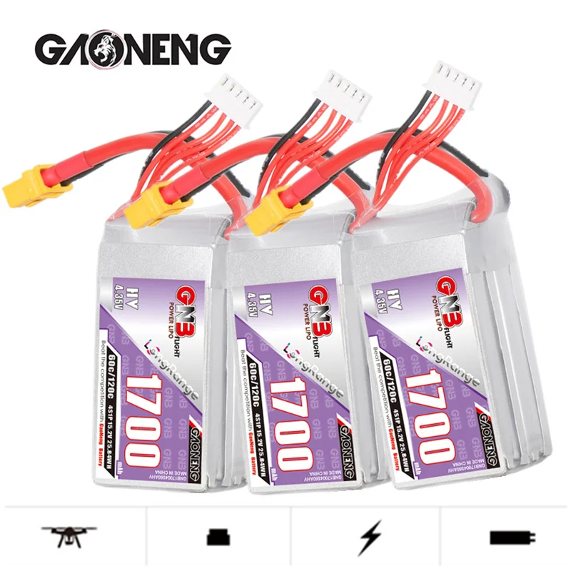 Max-120C-GNB-4S-15-2V-1700mAh-Lipo-Battery-For-FPV-Racing-Drone-RC ...