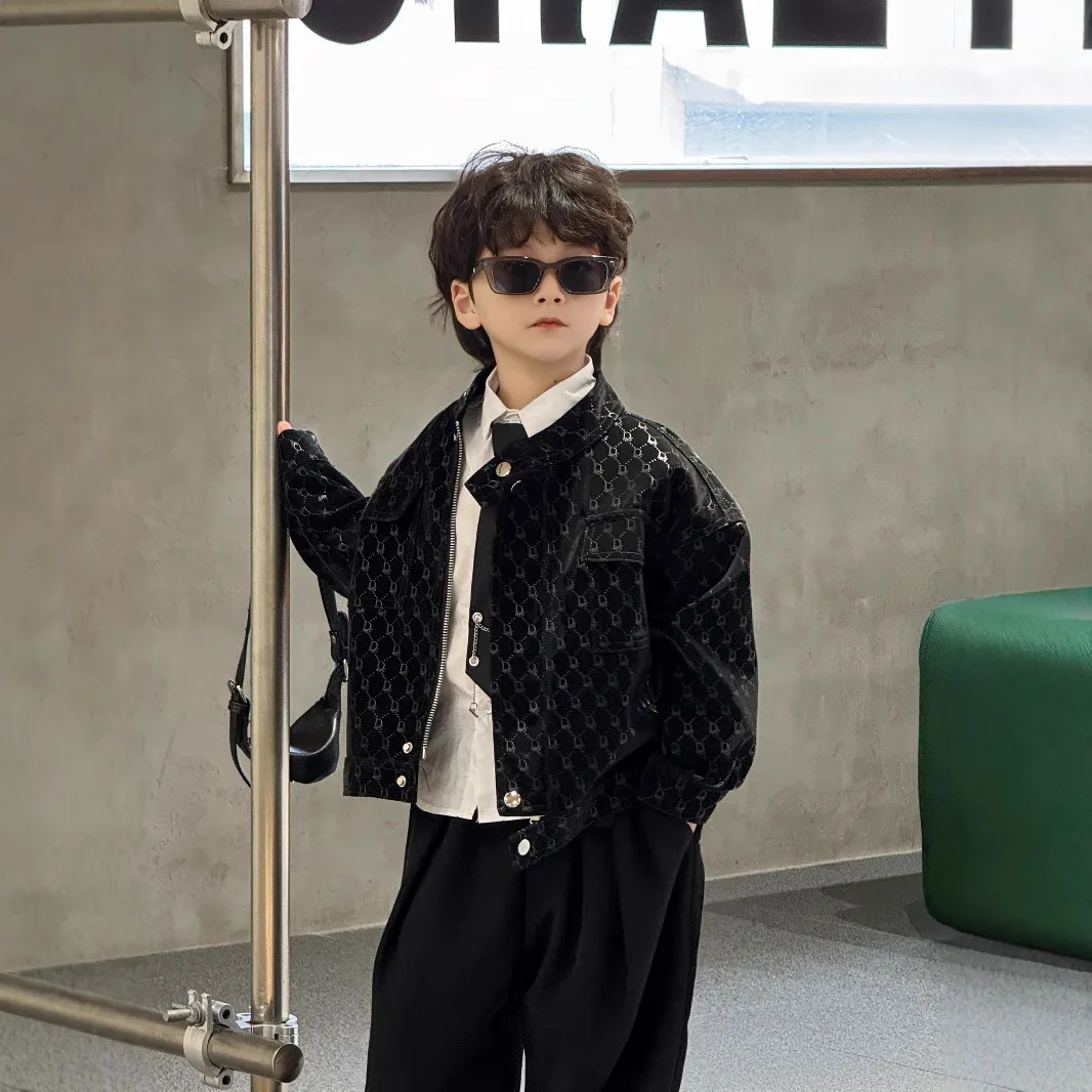 Children-s-Handsome-Leather-Jacket-Spring-and-Autumn-New-Style-Boy ...