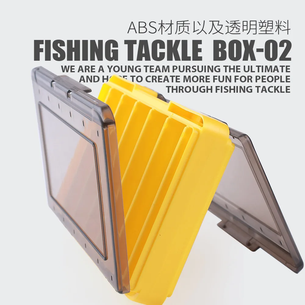 Accessoires de pêche,Gun color-S--Boîte de pêche Double face haute ...