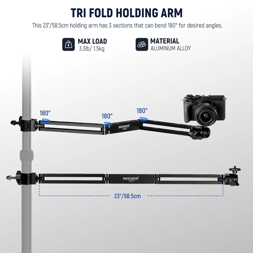 Neewer Tabletop Camera Mount Stand With Flexible Arm
