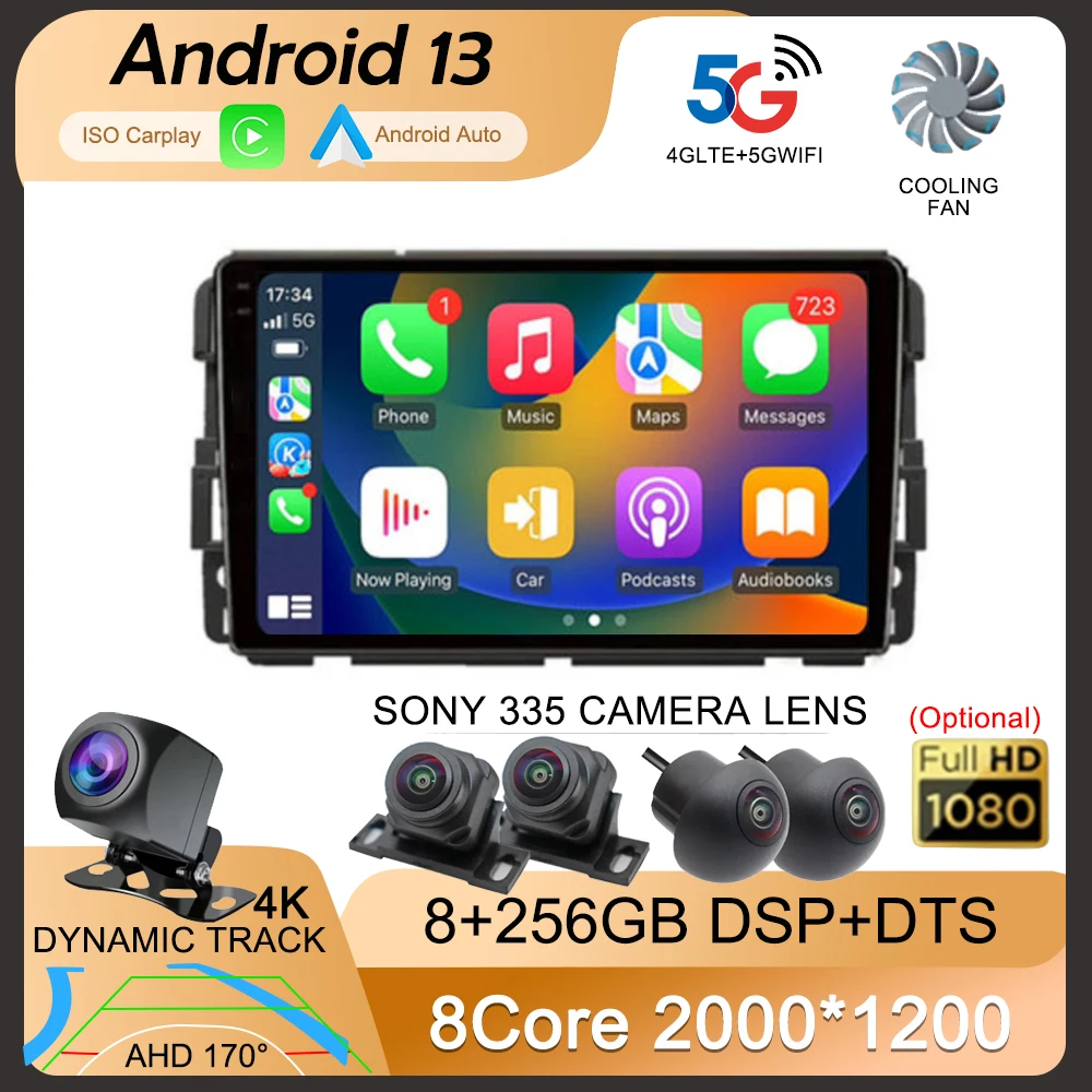 Android-13-Car-Radio-For-Chevrolet-Silverado-Impala-GMC-Yukon-Acadia ...