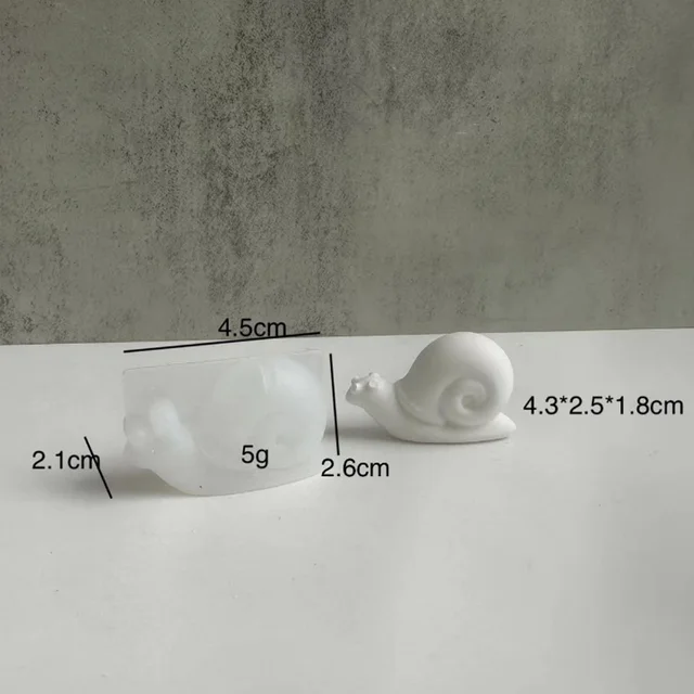 Crystal Epoxy Resin Mold Snail Small Animal Silicone Molds Casting Mold ...