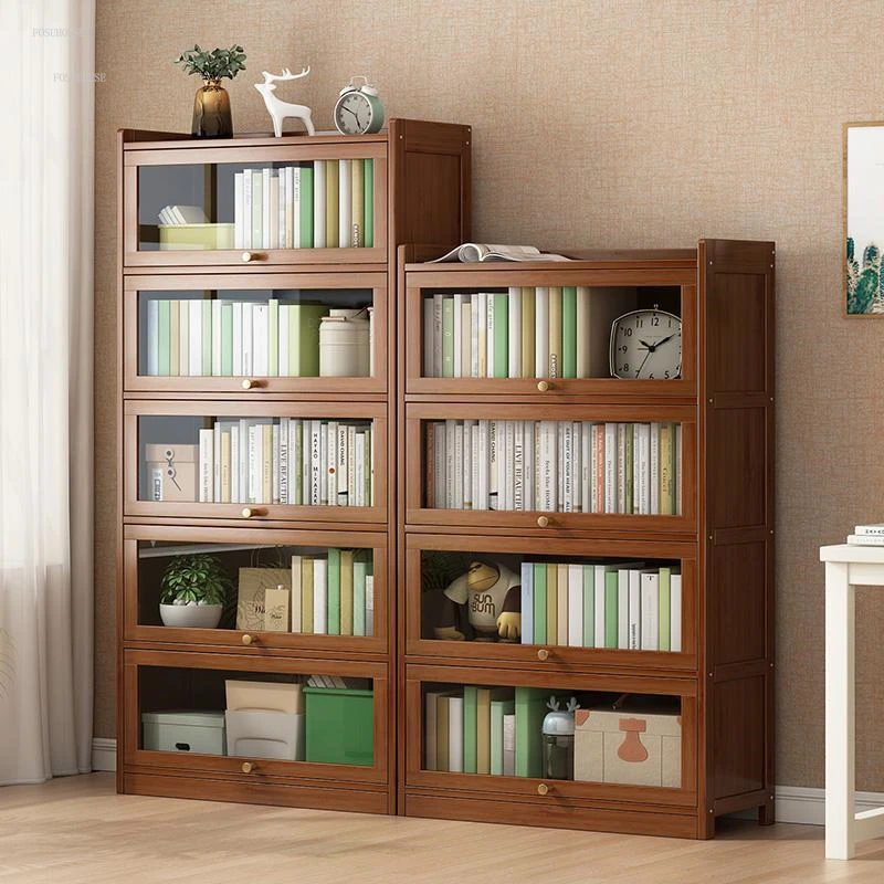 Small Bookcases With Glass Doors