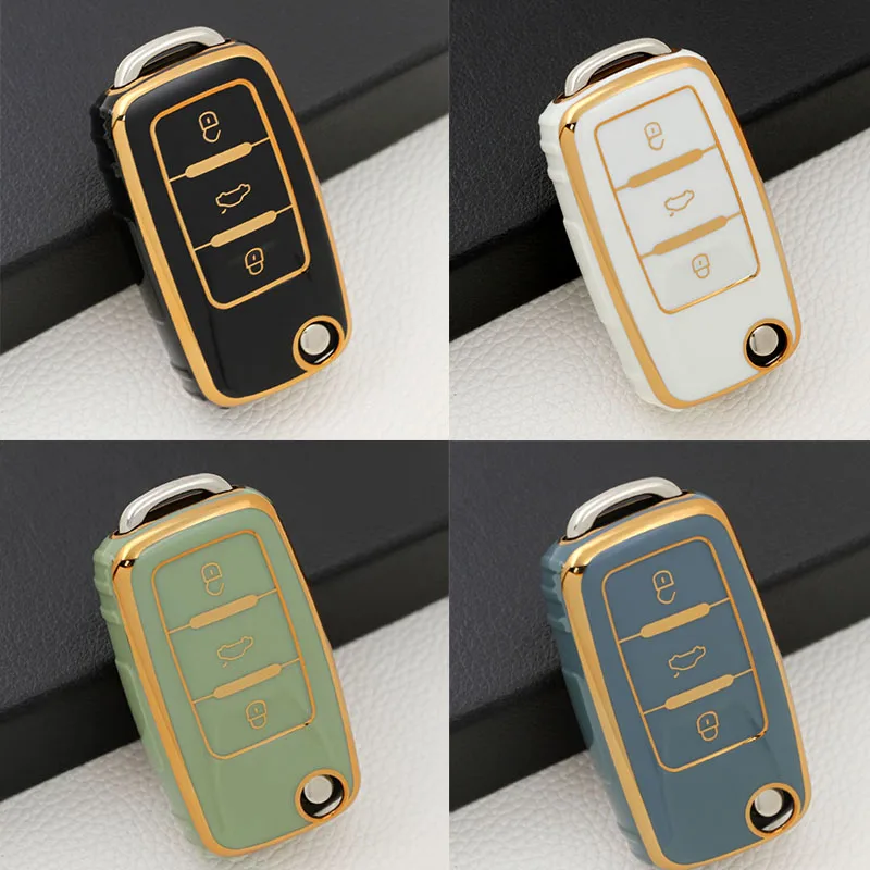 TPU Car Key Case Cover Shell For Volkswagen VW Tiguan Polo Passat Golf ...