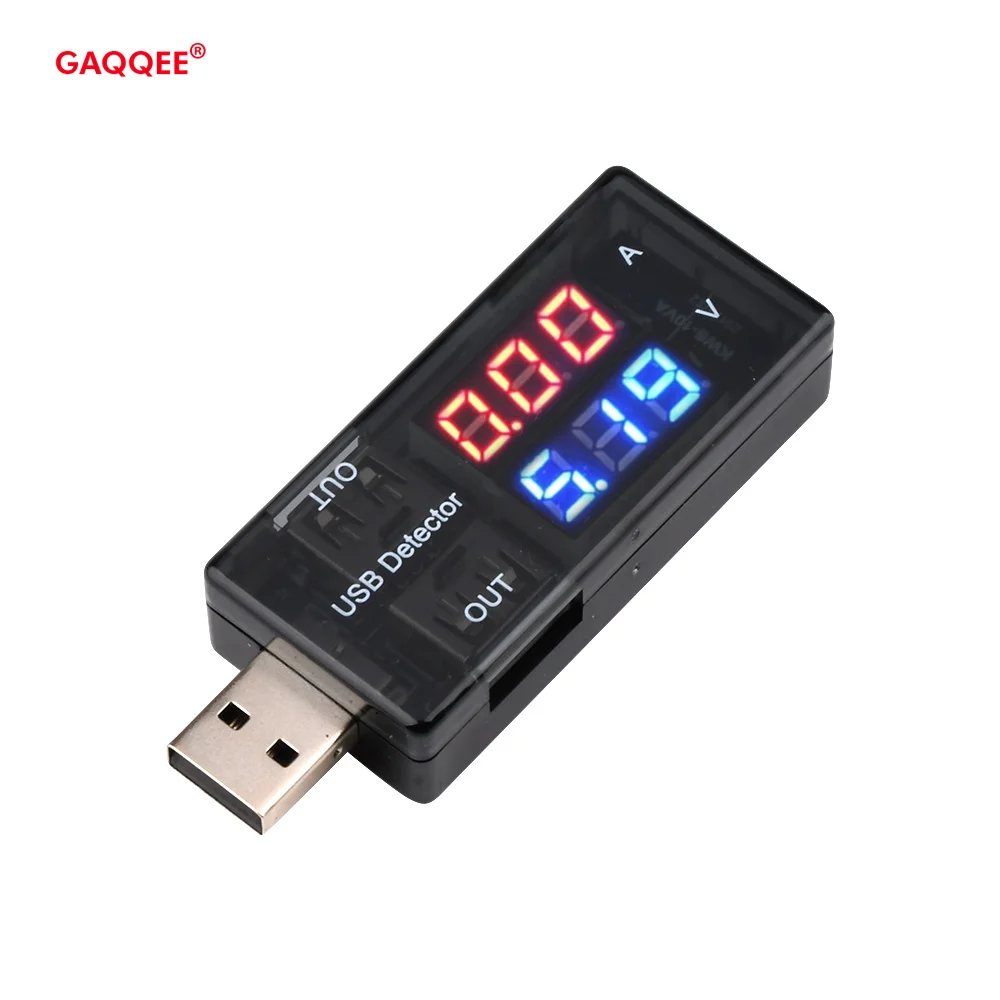 USB-Current-Voltage-Tester-Meter-Dual-LED-Digital-Voltmeter-Ammeter-DC ...