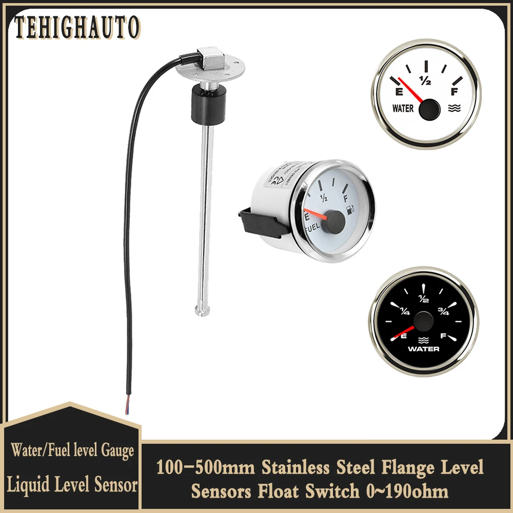 100-500mm-Stainless-Steel-Flange-Level-Sensors-Float-Switch-0-190ohm ...