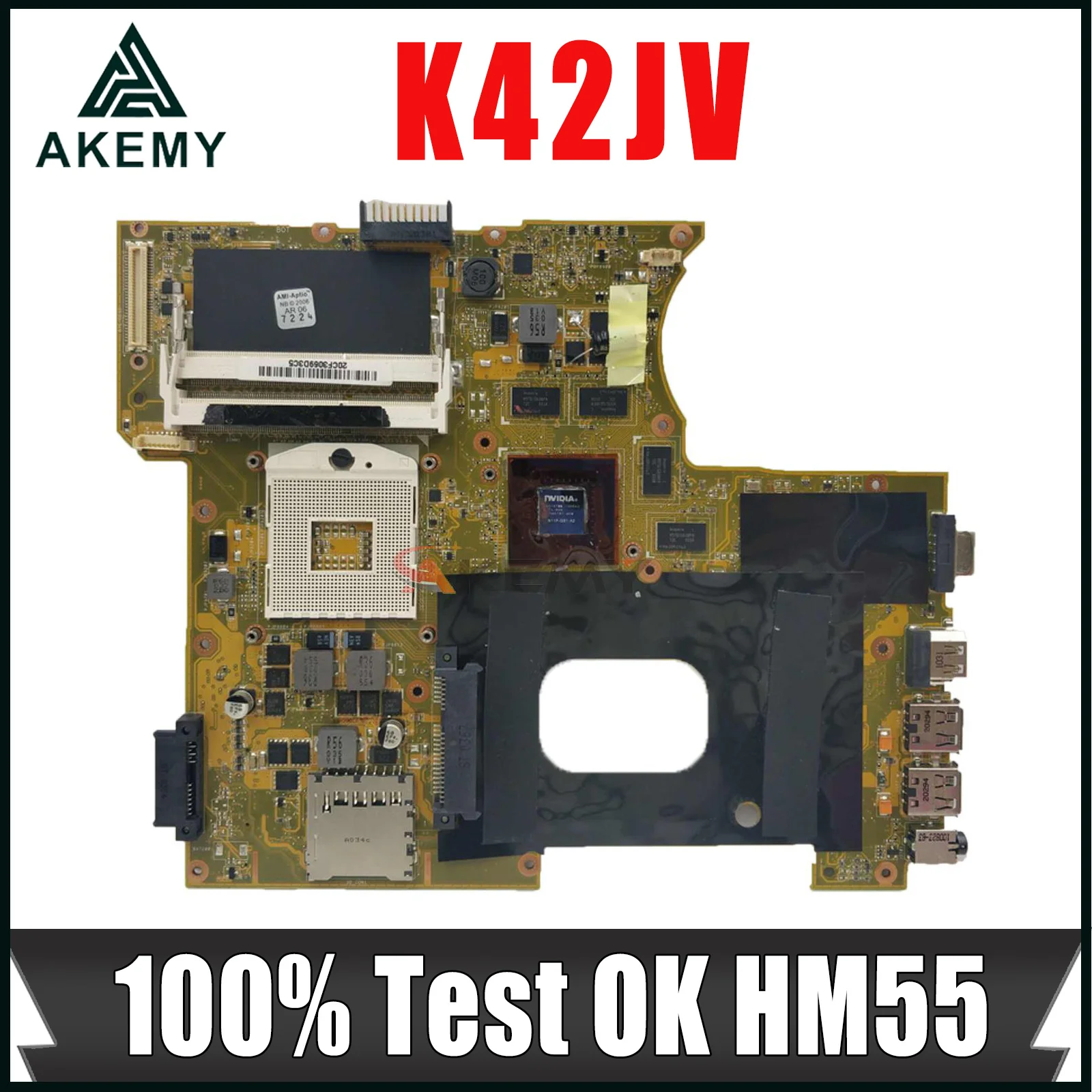 GT335M Notebook Mainboard For ASUS K42JV P42J A42J A40J Laptop ...