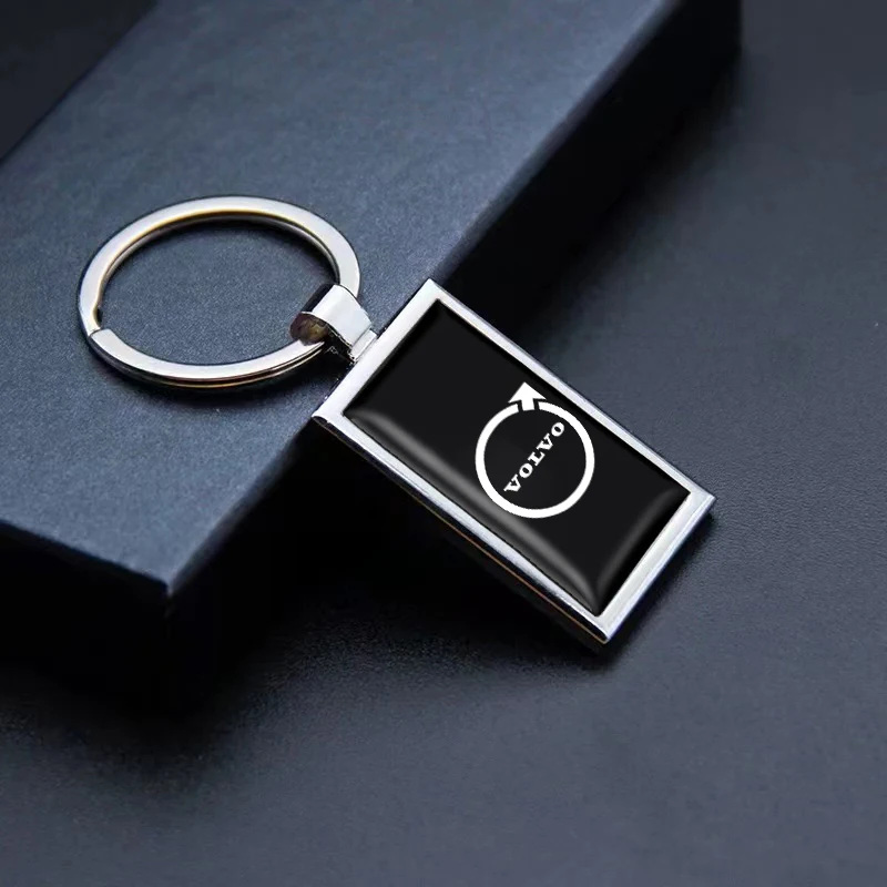 Car Emblem Pendant Keychain Metal Key Ring Accessories For Volvo XC90 ...