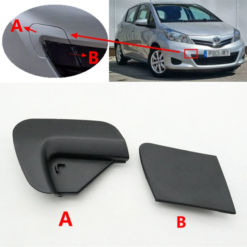 Unpainted-Auto-Car-Front-Bumper-Tow-Hook-Cover-Grille-Cap-Trailer-Shell ...