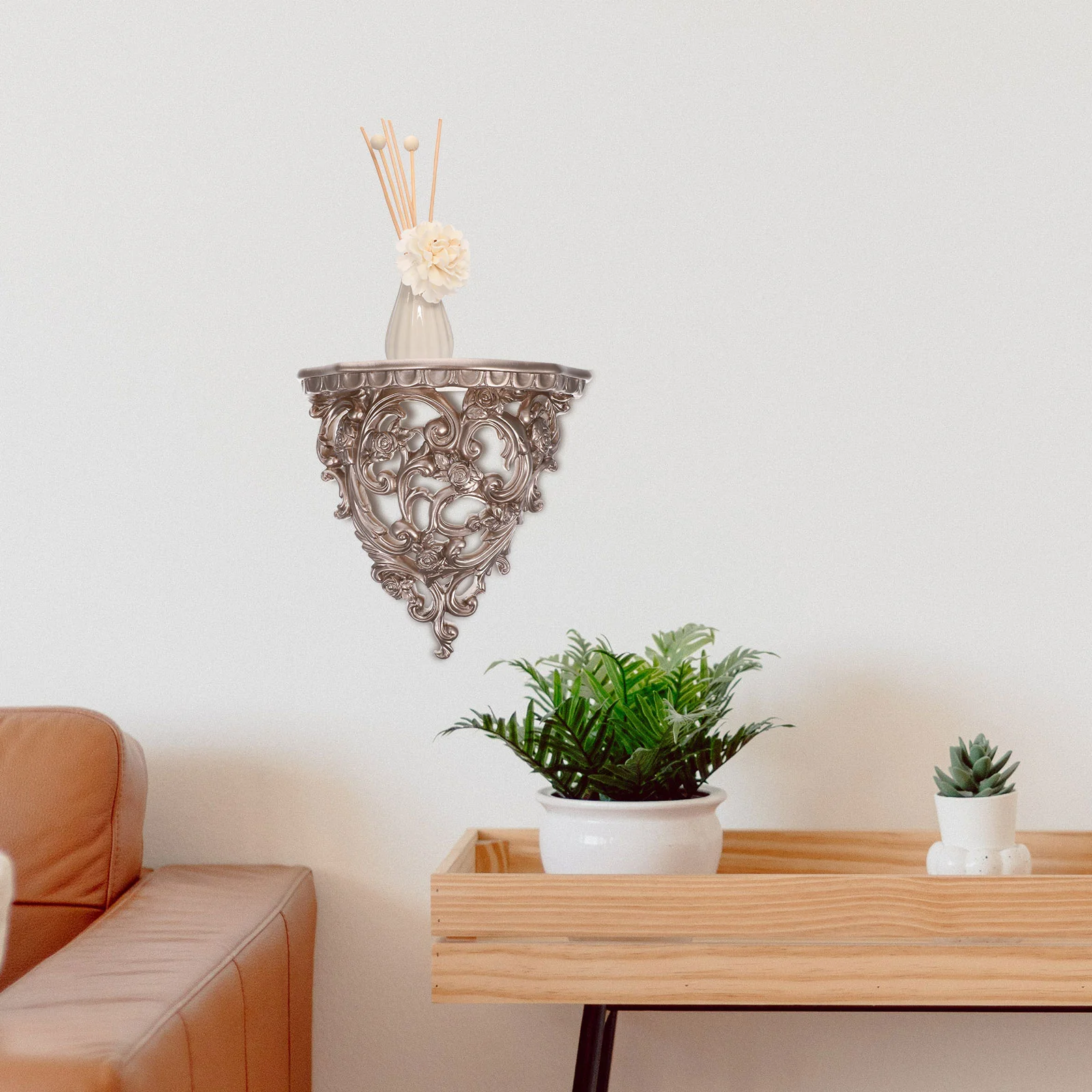 Hollow Carved Wall Shelf Hanging Book Modern Floating Display Shelves ...
