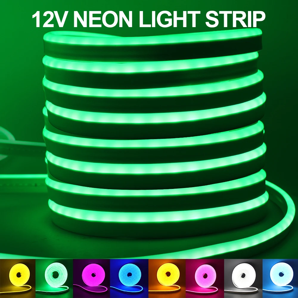 12V-LED-Neon-Light-2835SMD-Waterproof-Flexible-LED-Light-Strip-1M-5M ...