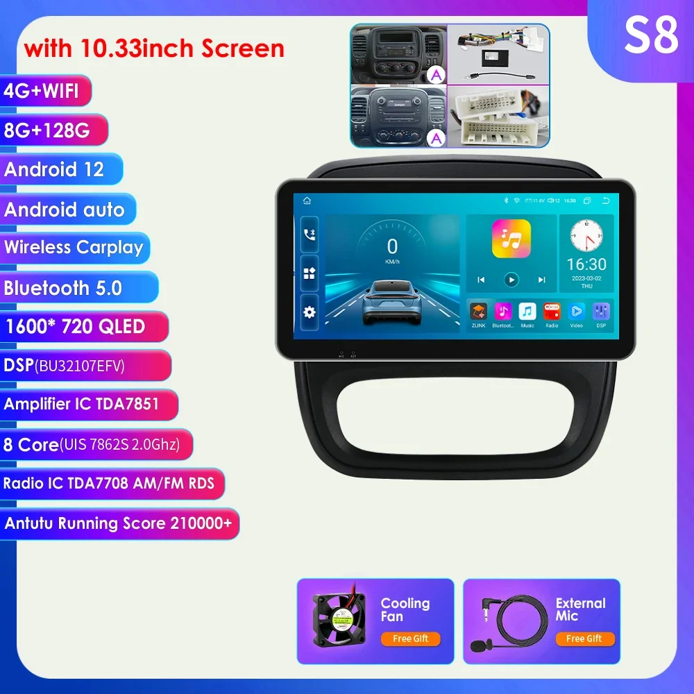 7862-8Core-Android-Autoradio-Carplay-for-Opel-Vivaro-B-2014-2021 ...