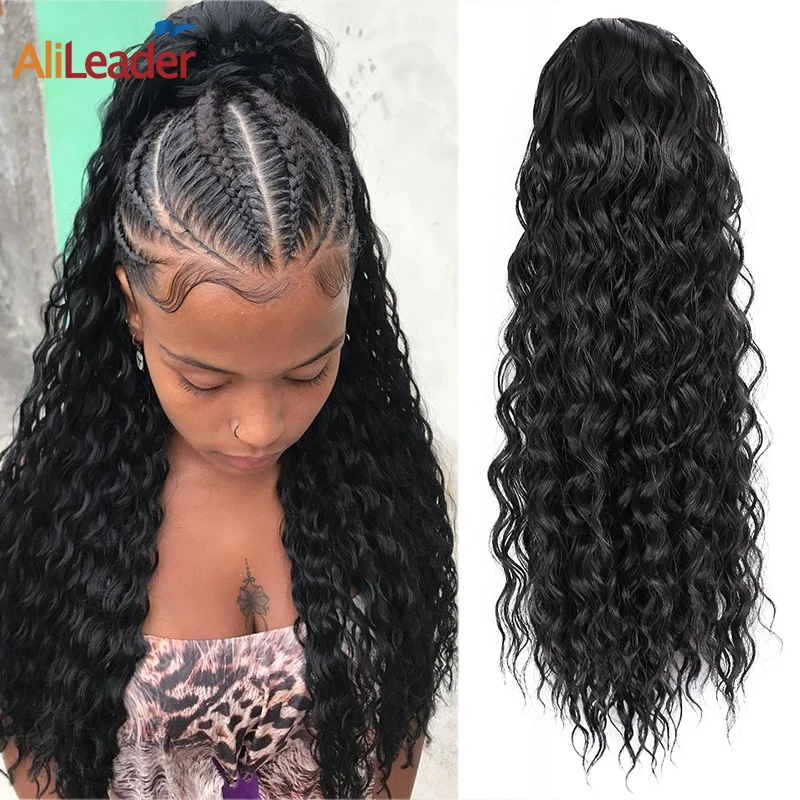 16-22Inch-Synthetic-Ponytail-Extensions-Drawstring-Deep-Wave-Ponytail ...