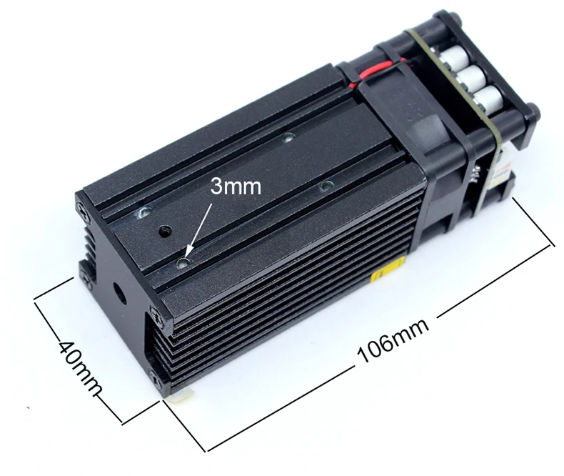 3W 520nm Green Laser Module PWM TTL Green Laser Light High Power Bird ...