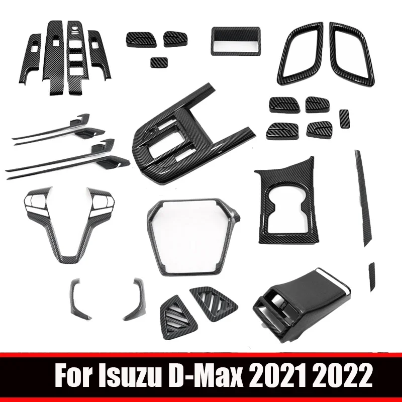 For-Isuzu-D-MAX-D-MAX-DMAX-2021-2022-Interior-Accessories-carbonfiber ...