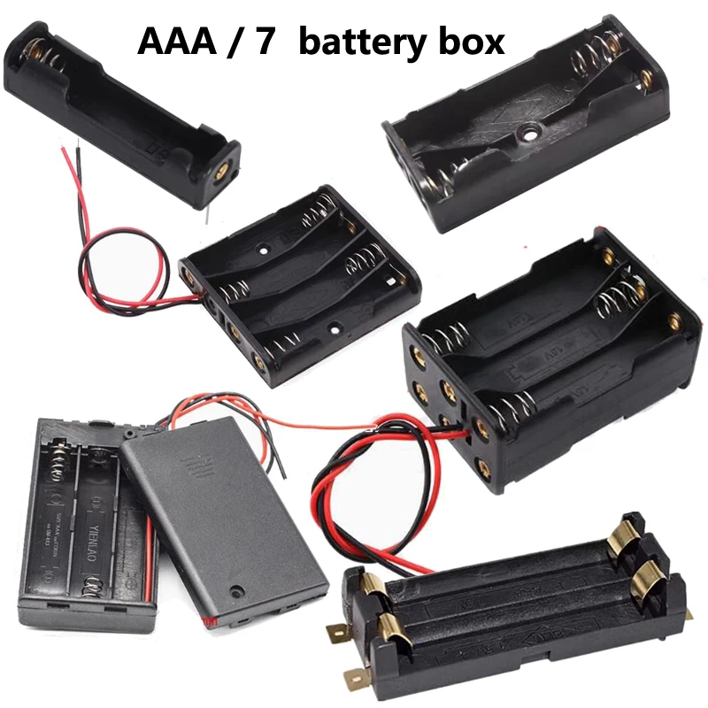 AAA lithium battery box No.7 battery holder 1/2/3/4/6/8 welding-free ...