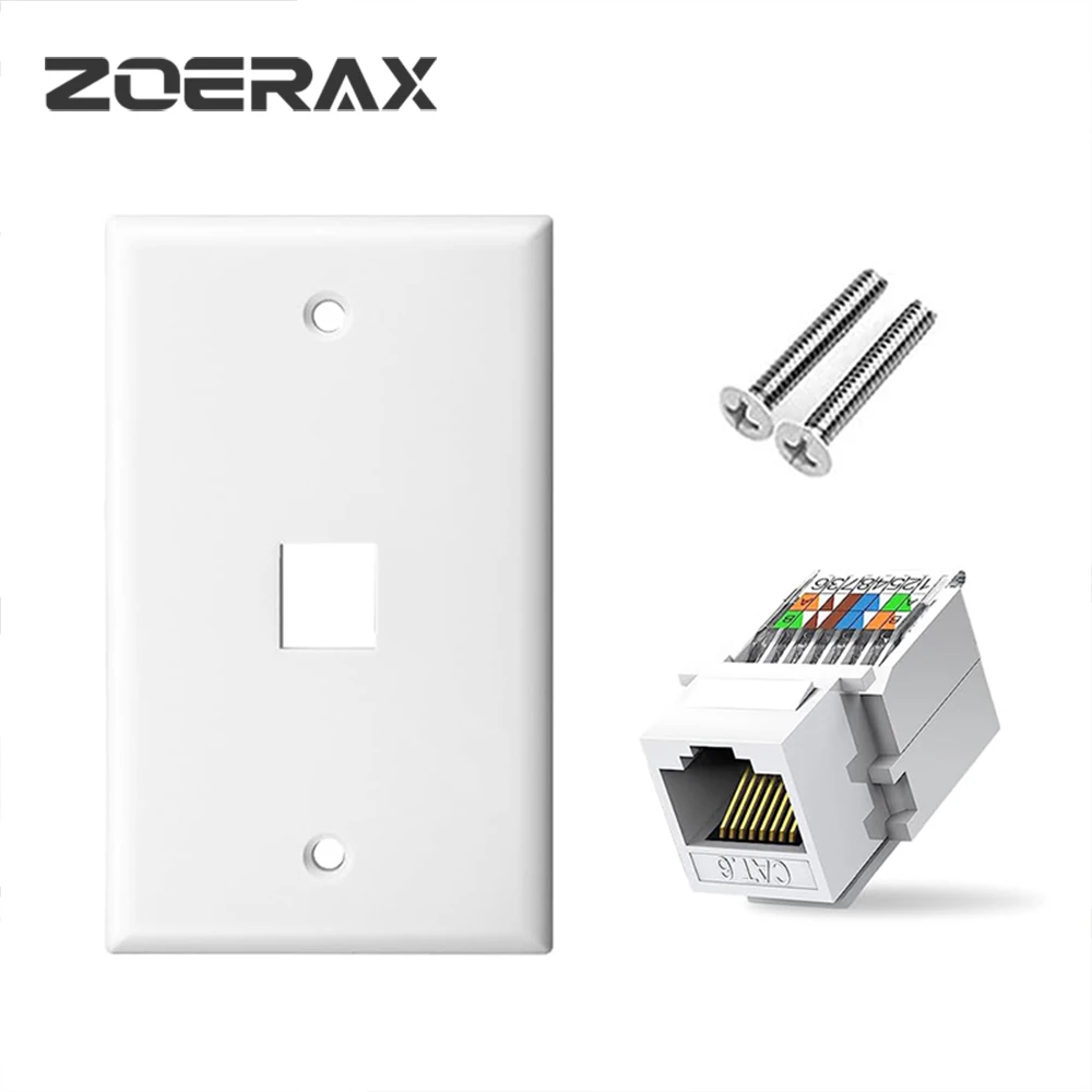 ZoeRax-Tooless-Cat6-Ethernet-Wall-Plate-RJ45-Wall-Plate-RJ45-Keystone ...
