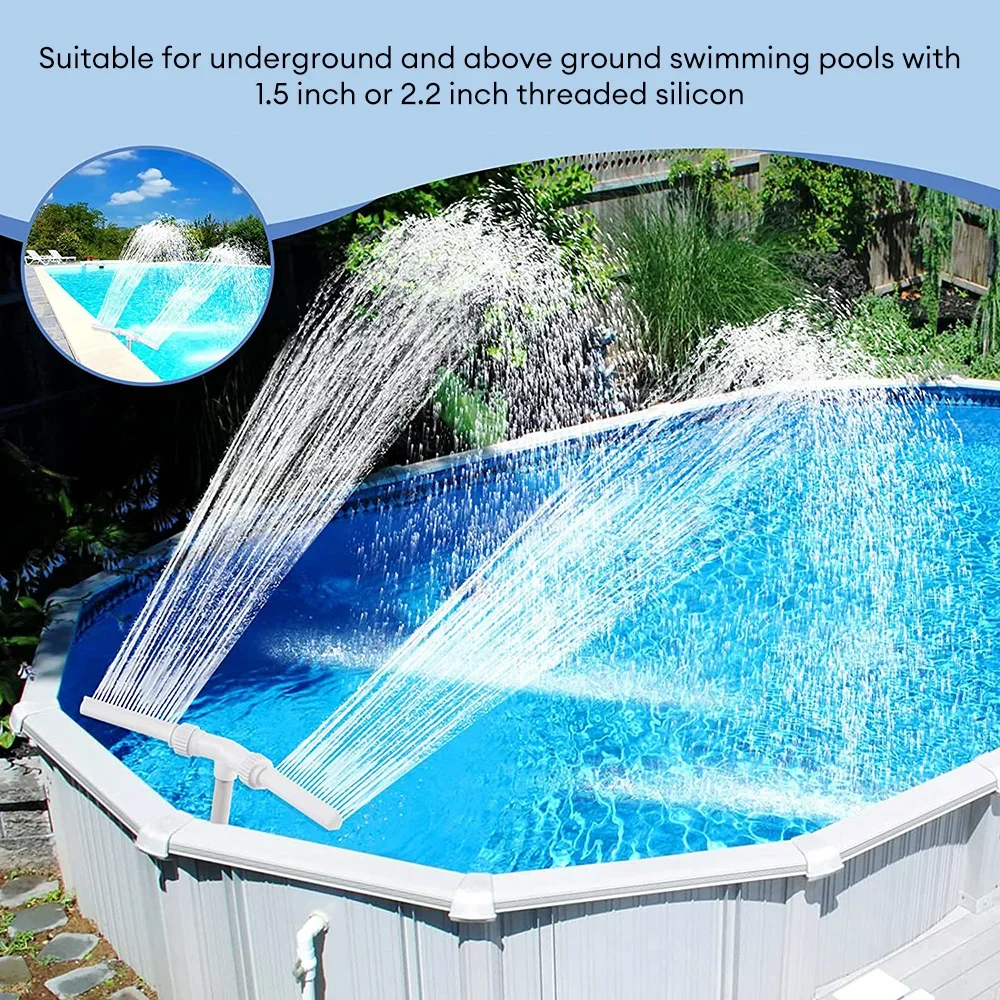 Swimming-Pool-Fountain-Spray-Pool-Waterfall-Fountain-Colorful-LED-Light ...