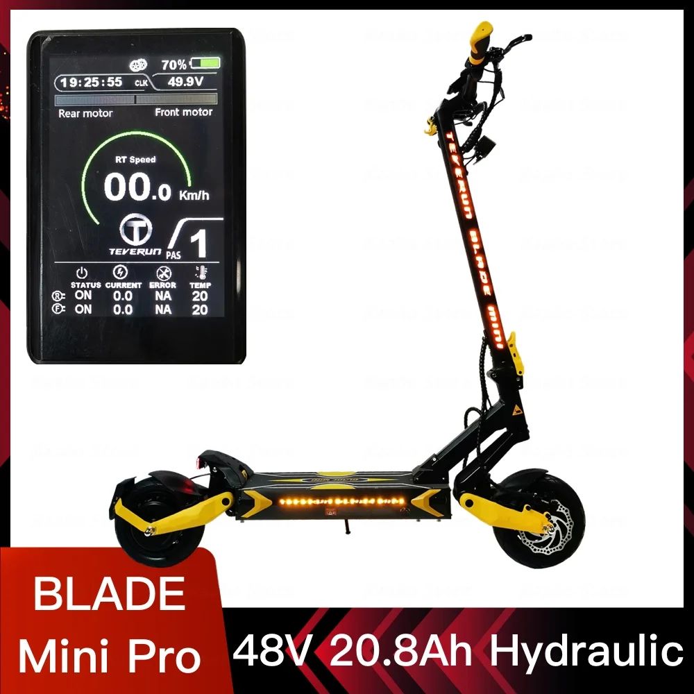 Teverun-Blade-Mini-Pro-48V-18-2Ah-Dual-Motor-500W-2-TFT-Display-9inch ...