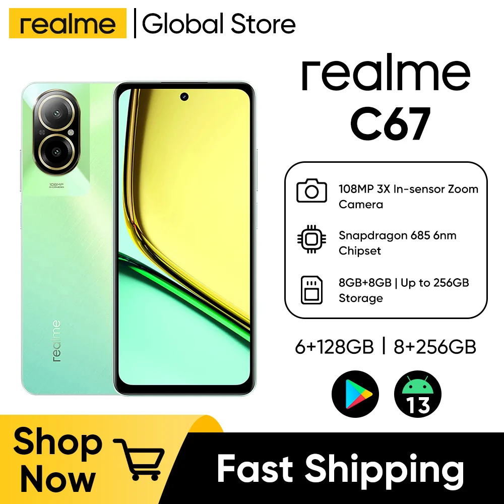 New-Original-realme-C67-8-256GB-108MP-AI-Camera-Snapdragon-685-6-72 ...