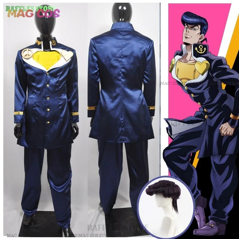Higashikata-Josuke-Cosplay-Costume-Wig-Anime-Bizarre-Diamond-Is ...