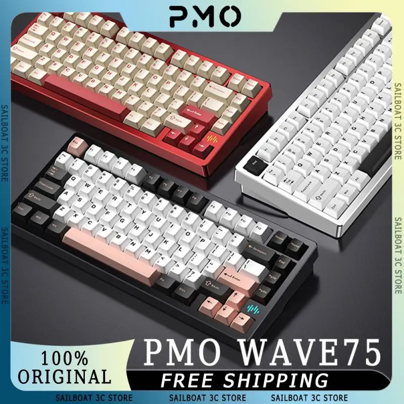 Pmo-wave75-teclado-mec-nico-sem-fio-tri-modo-junta-de-liga-de-alum-nio ...
