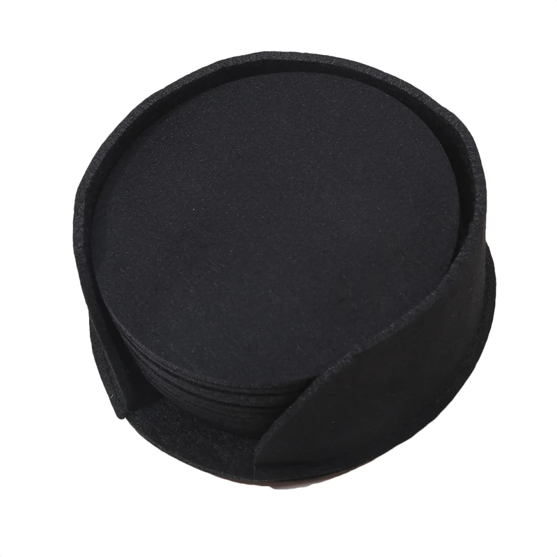 Round-Felt-Coaster-Dining-Table-Protector-Pad-Heat-Resistant-Cup-Mat ...