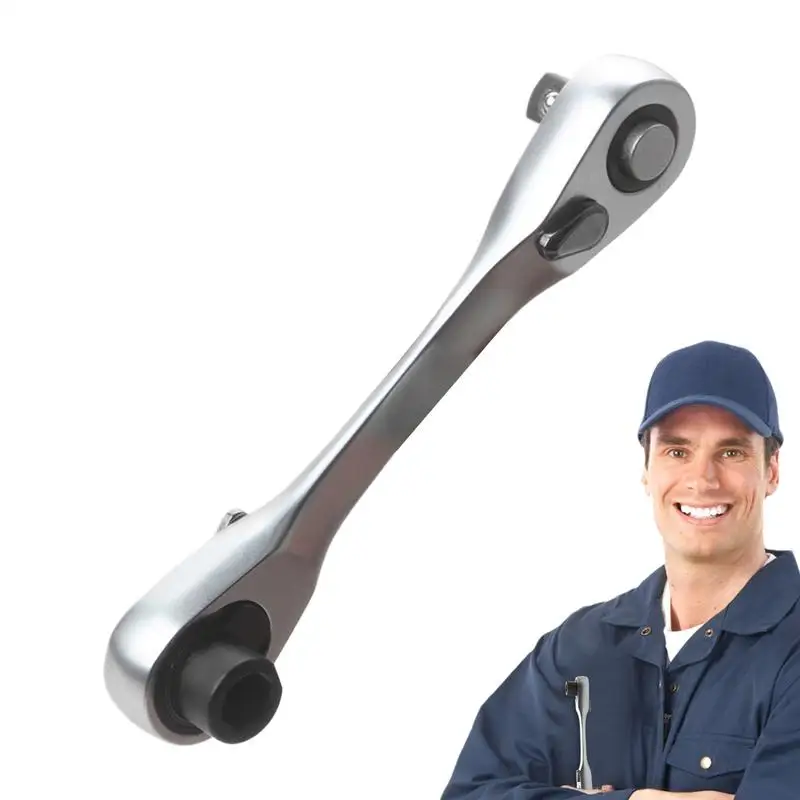 1/4 Inch Bit Ratchet Double Headed Small Bit Ratchet Wrench Angled ...
