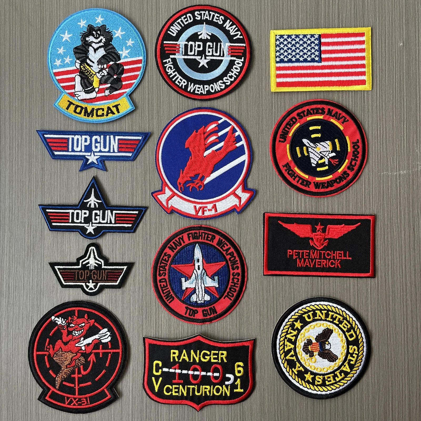 13Pcs-Set-Top-Gun-Tomcat-Chapter-American-VF-1Pilot-Armband-ironing ...
