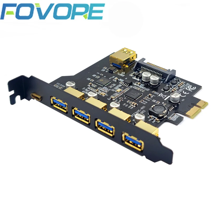PCIE-USB-Expansion-Card-PCI-Express-X1-to-USB-Type-C-4-Port-External ...