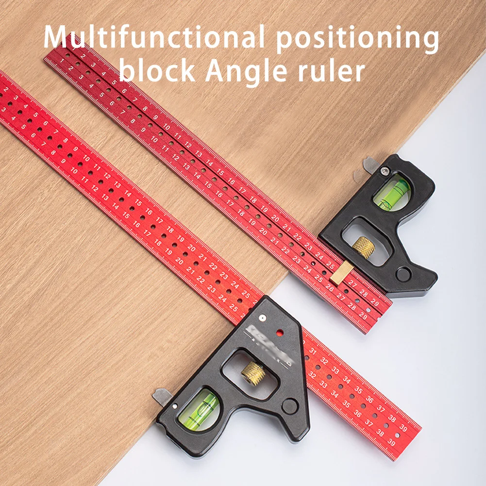 Combination-Square-Woodworking-Scriber-Square-Ruler-Aluminum-Alloy-45 ...