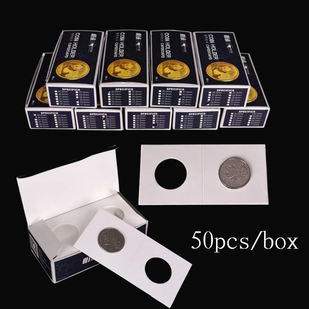 Coin-Paper-Clip-50-Pcs-Box-Coin-Collection-Album-12-Specifications-Flip ...