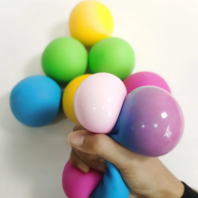 New Antistress Pressure Tpr Ball Stress Relief Change Colour Squeeze ...