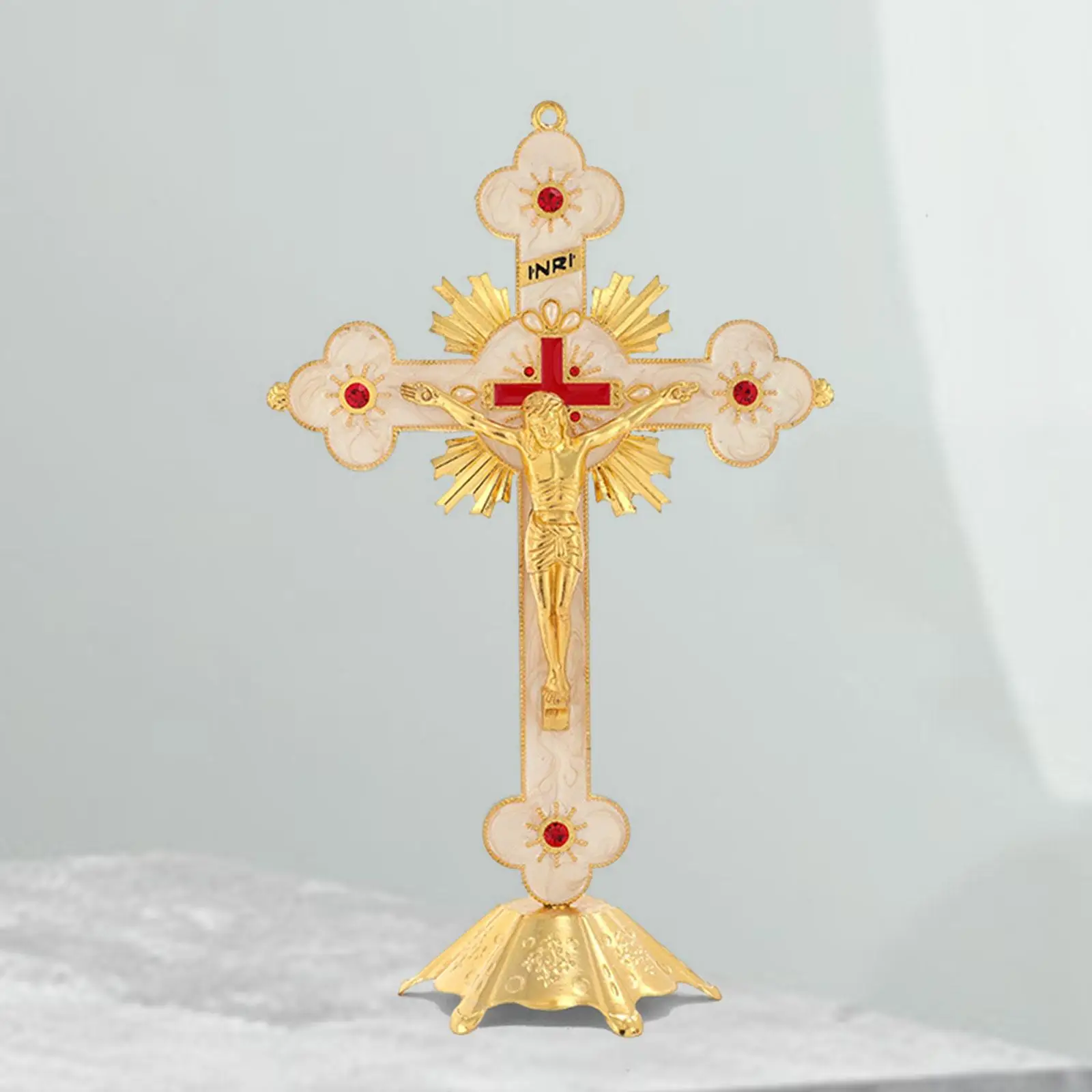 Cross-Statue-Desktop-Ornament-Decorative-Catholic-Christian-Jesus ...