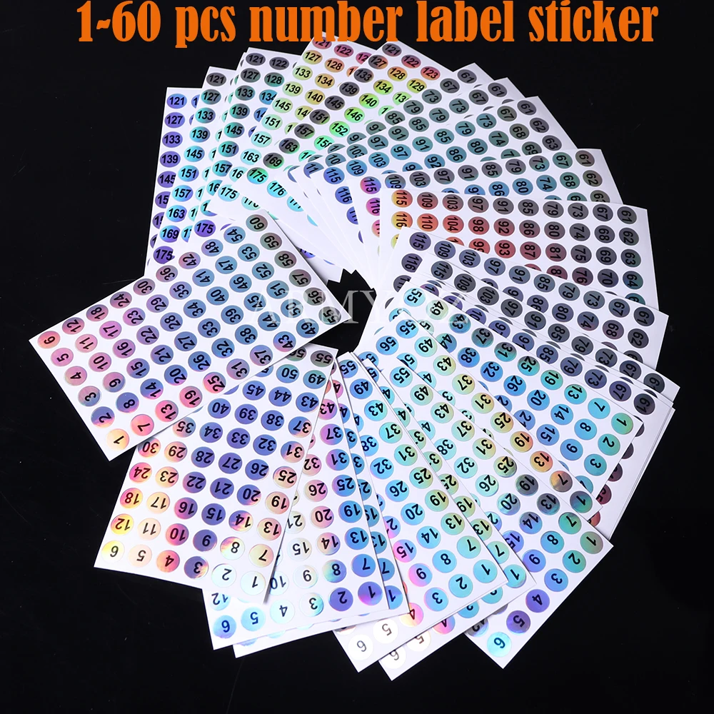 60 grids Diamond Painting Tools Number label stickers for Diamond ...