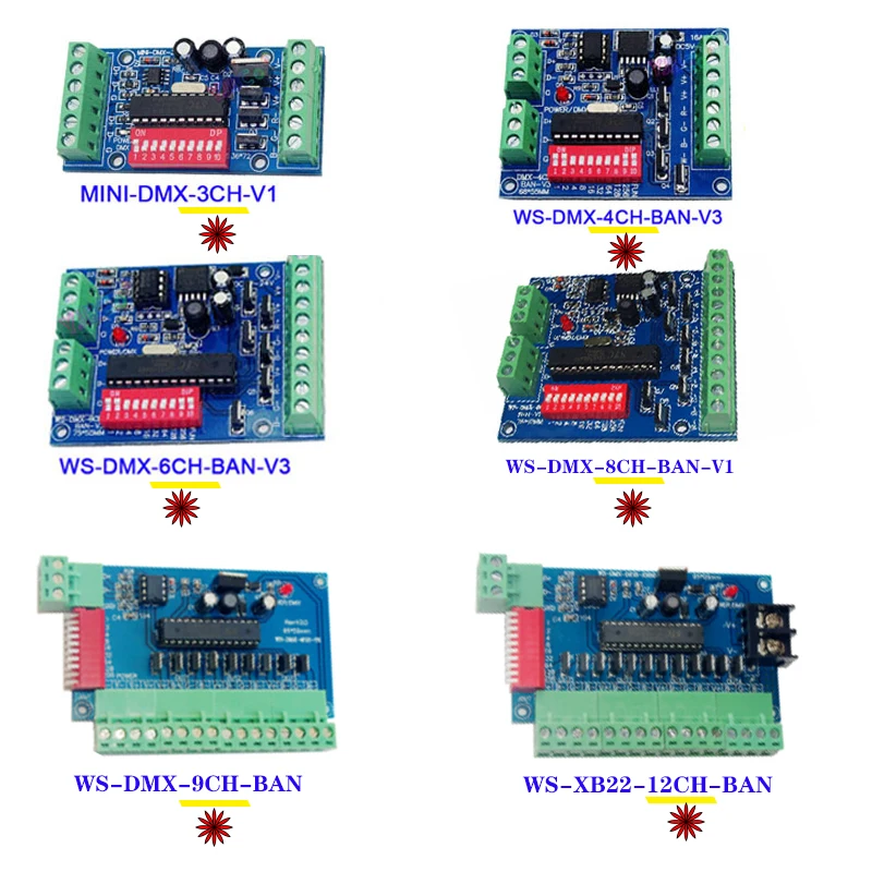 5~24v Led Controller Constant Voltage Common Anode Decoder Dimmer ...