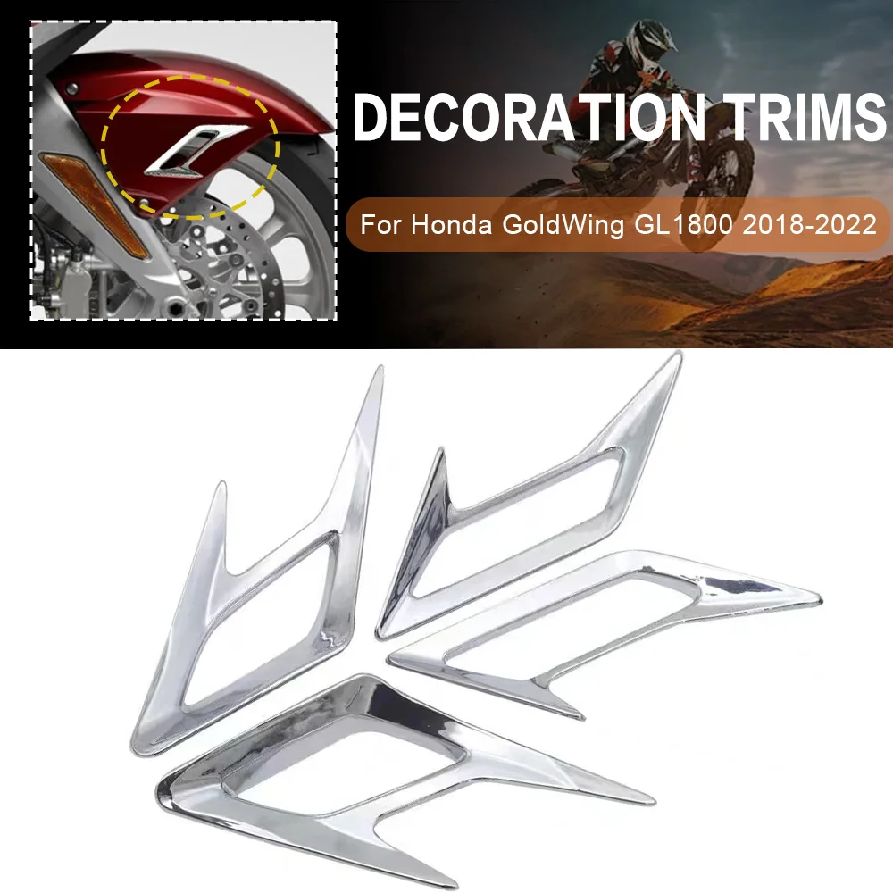 Gold-Wing-1800-Motorcycle-Chrome-Front-Rear-Fender-Vent-Decoration ...